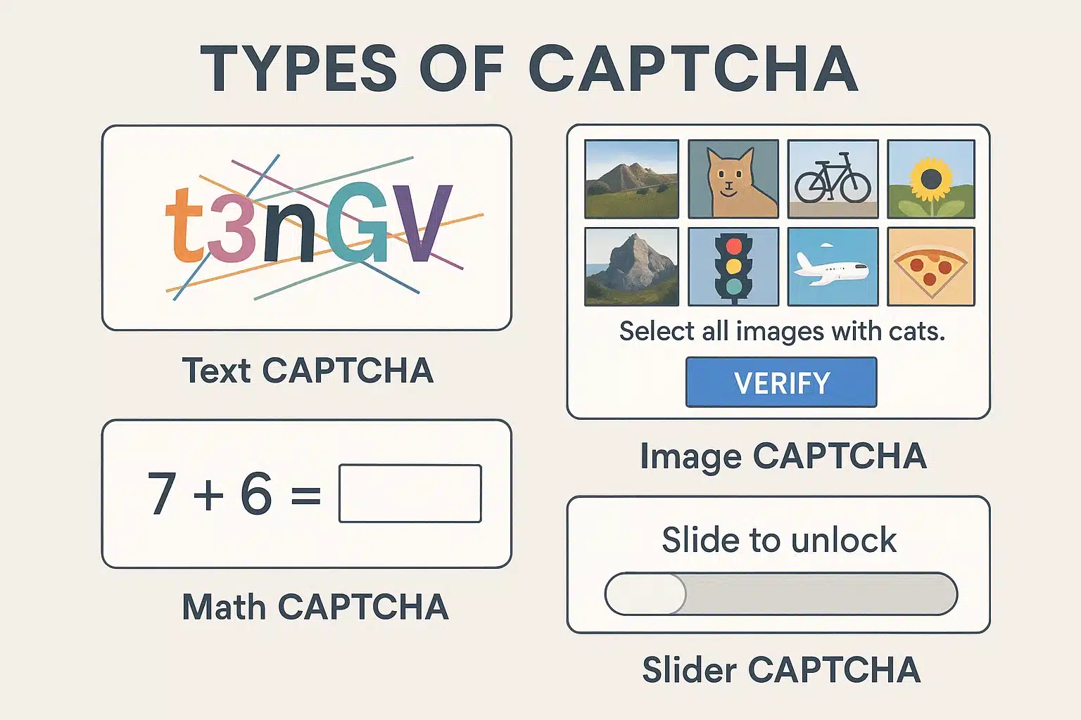 5 Most Popular Types of CAPTCHA in 2025 | GeeTest